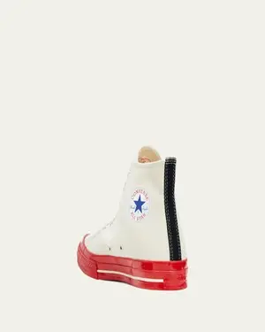 Comme Des Garçons X Converse Play Chuck 70 High-top Sneakers - Off White