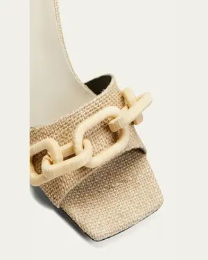 SERENA UZIYEL Catena Chain Mule Sandals