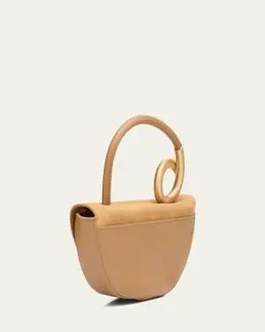 Cult Gaia Azariah Coil Top-handle Bag - Camel