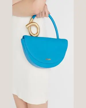 Cult Gaia Azariah Coil Top-handle Bag - Camel