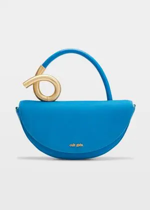 Cult Gaia Azariah Coil Top-Handle Bag Electric Blue