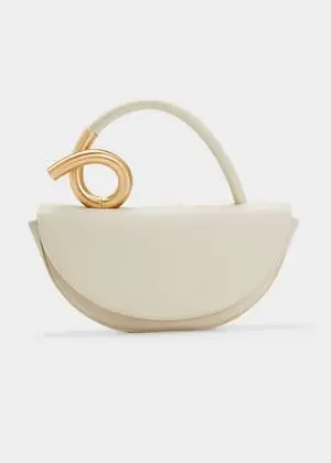 Cult Gaia Azariah Coil Top-Handle Bag Off White