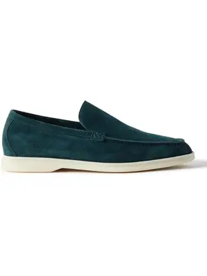 Loro Piana Summer Walk Suede Loafers