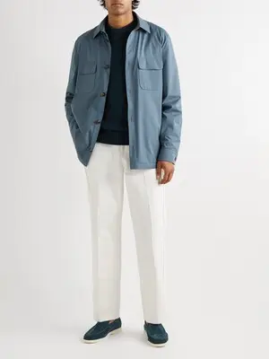 Loro Piana Summer Walk Suede Loafers