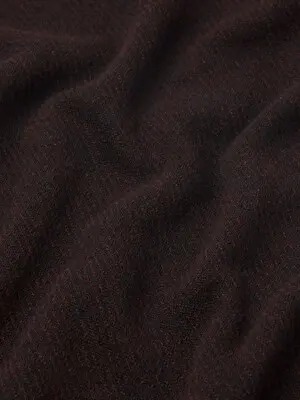 Loro Piana Roadster Slim-fit Striped Cashmere Half-zip Sweater - Brown