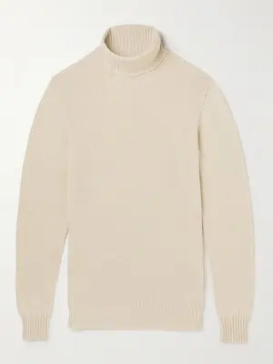 Loro Piana Baby Cashmere Rollneck Sweater - Neutrals