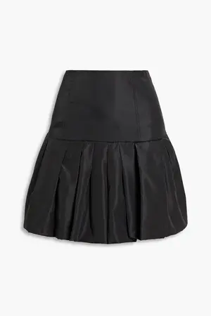 3.1 Phillip Lim Pleated Taffeta Mini Skirt - Black