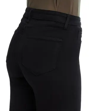 L'Agence Selma High-rise Bootcut Jeans - Noir