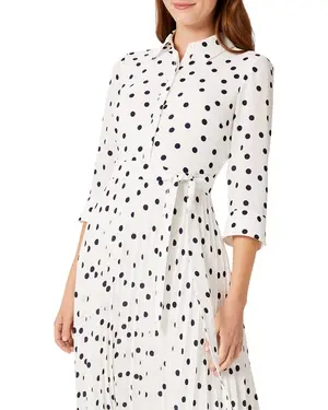 HOBBS LONDON Leona Spot Print Midi Dress