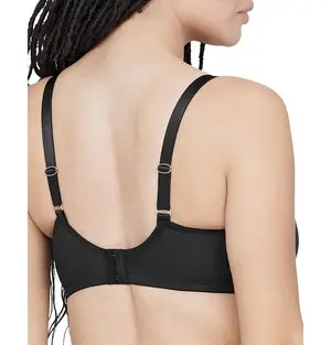 SKARLETT BLUE Spellbound Sheer Side Support Bra - Black