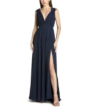 Navy Chiffon Dresses