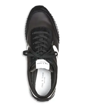 Rag & Bone Retro Runner Lace Up Sneakers - Black