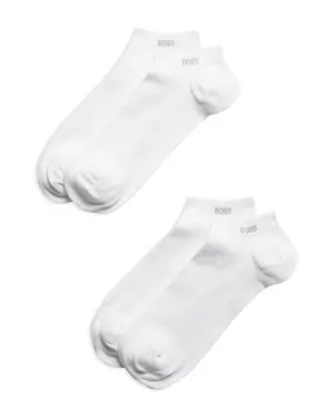 BOSS Logo Ankle Socks Pack - White