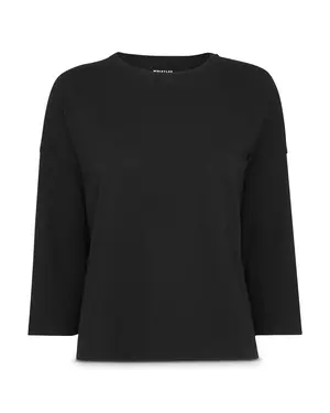 Whistles Cotton Pocket Top - Black