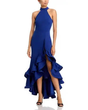 Ruffle Hem Evening Dresses