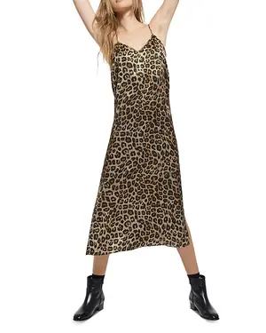 The Kooples Silk Print Slip Dress