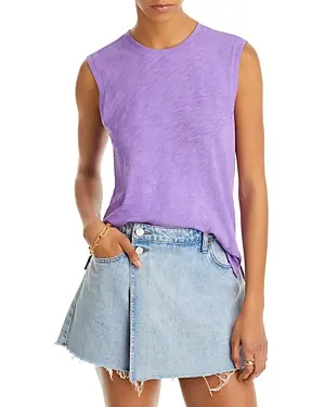 ATM Anthony Thomas Melillo ATM Anthony Thomas Melillo Cotton Slub Jersey Top Bellflower