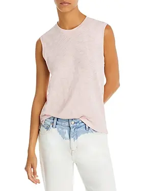 ATM Anthony Thomas Melillo ATM Anthony Thomas Melillo Cotton Slub Jersey Top Pale Summer