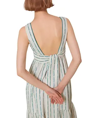 Whistles Marin Embroidered Midi Dress