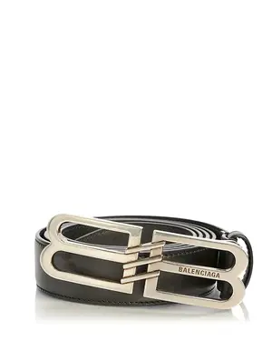 Balenciaga Bb Signature Belt - Black