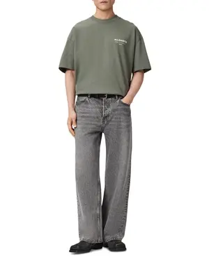 ALLSAINTS Underground Organic Cotton Logo Graphic Tee - Maple Green