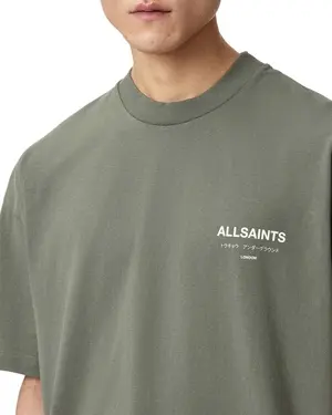 ALLSAINTS Underground Organic Cotton Logo Graphic Tee - Maple Green