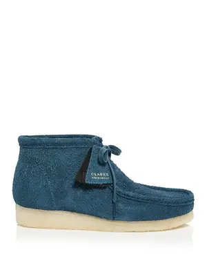 Clarks Clarks Wallabee Suede Chukka Boots Deep Blue