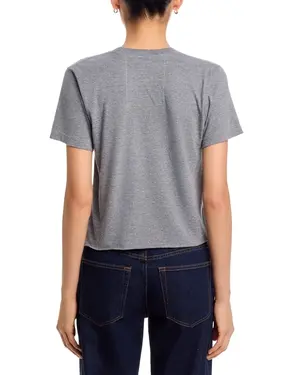 Aviator Nation Smiley Face Graphic Tee - Heather Grey