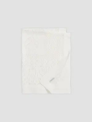 Polo Ralph Lauren Organic Cotton Pointelle Blanket - Cream
