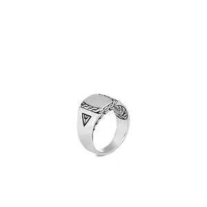 John Hardy Classic Chain Signet Ring - Multicolor