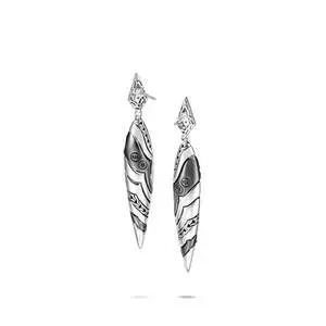 John Hardy Marquis Drop Earrings With Diamonds