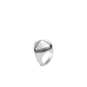 John Hardy Classic Chain Hammered Sugarloaf Ring - Multicolor