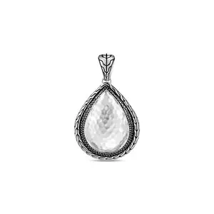 John Hardy Classic Chain Enhancer Pendant With Black Sapphire