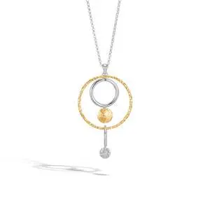 John Hardy Hammered Pendant Necklace - Multicolor