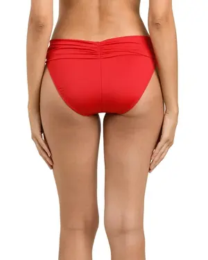 La Blanca Island Goddess Bikini Bottom - Ruby
