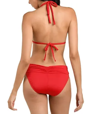 La Blanca Island Goddess Bikini Bottom - Ruby