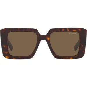 Prada 51mm Square Sunglasses - Tortoise