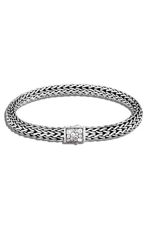 John Hardy Classic Chain Reversible 6.5mm Bracelet - Metallic Silver