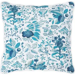 MATOUK Pomegranate Quilted Sham - Prussian Blue