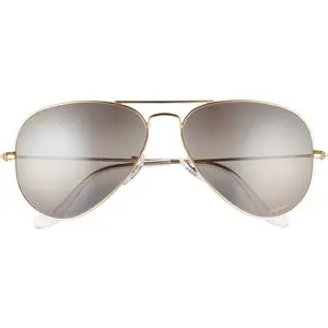 Ray-ban Ray-Ban 58mm Polarized Aviator Sunglasses Yellow