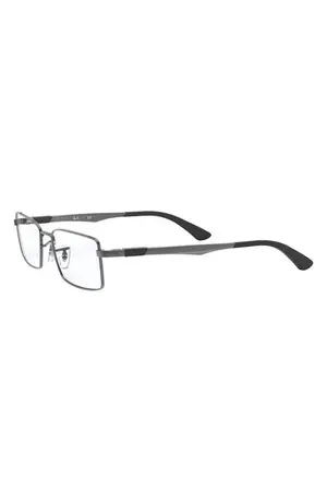 Ray-ban 54mm Rectangle Eyeglasses - Gunmetal