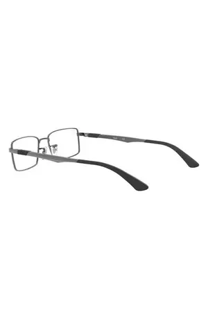 Ray-ban 54mm Rectangle Eyeglasses - Gunmetal