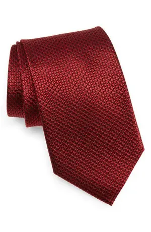 Nordstrom Nordstrom Silk Jacquard Neck Tie Red