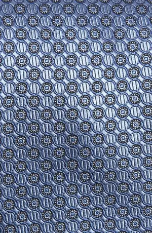 Nordstrom Neat Silk Neck Tie - Light Blue