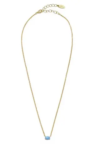 Ettika Opal Pendant Necklace - Gold