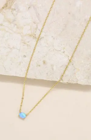 Ettika Opal Pendant Necklace