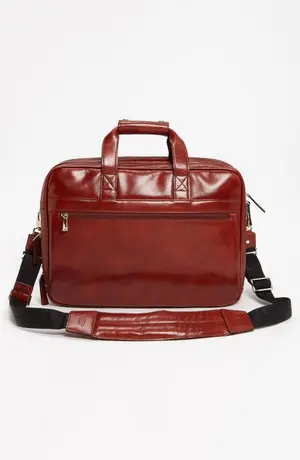 Bosca Leather Double Compartment Briefcase