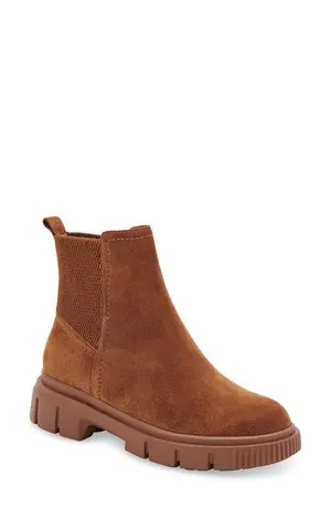 Blondo Bandit Waterproof Suede Bootie Cognac Suede