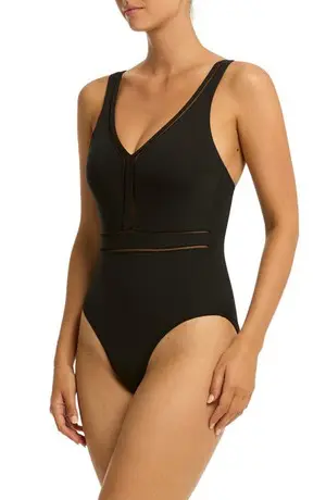 SEA LEVEL Spliced One-piece Swimsuit