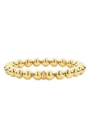 Lagos Caviar Ball Stretch Bracelet - Gold